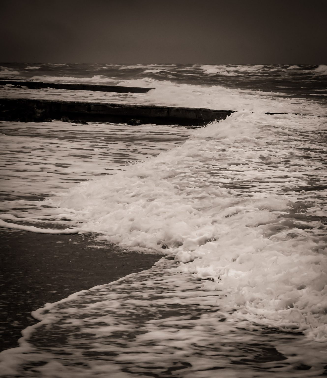 Beauty in an Angry Sea - Ron Mayhew