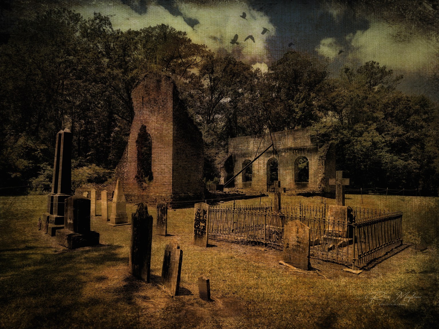 Pon Pon chapel of ease ruins - Ron Mayhew