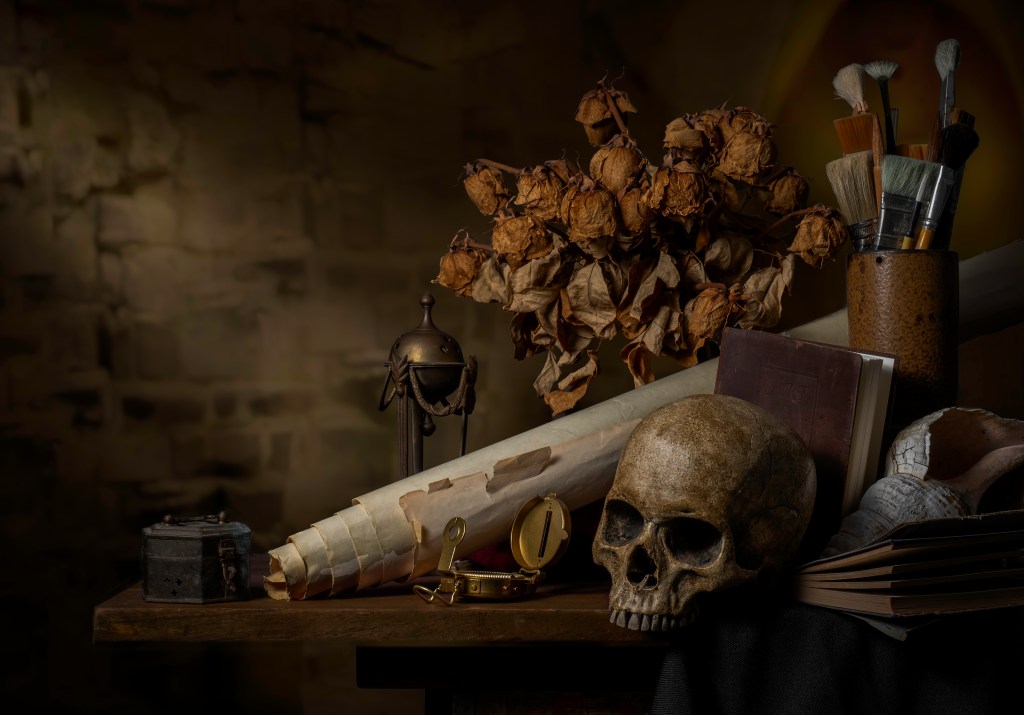 Vanitas with Papers and Brushes: A Reflection on Life's Transience ...